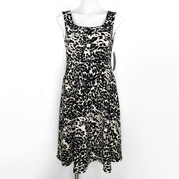 Evan Picone | Dresses | Nwt Evan Picone Animal Print Aline Dress Sz 6 ...